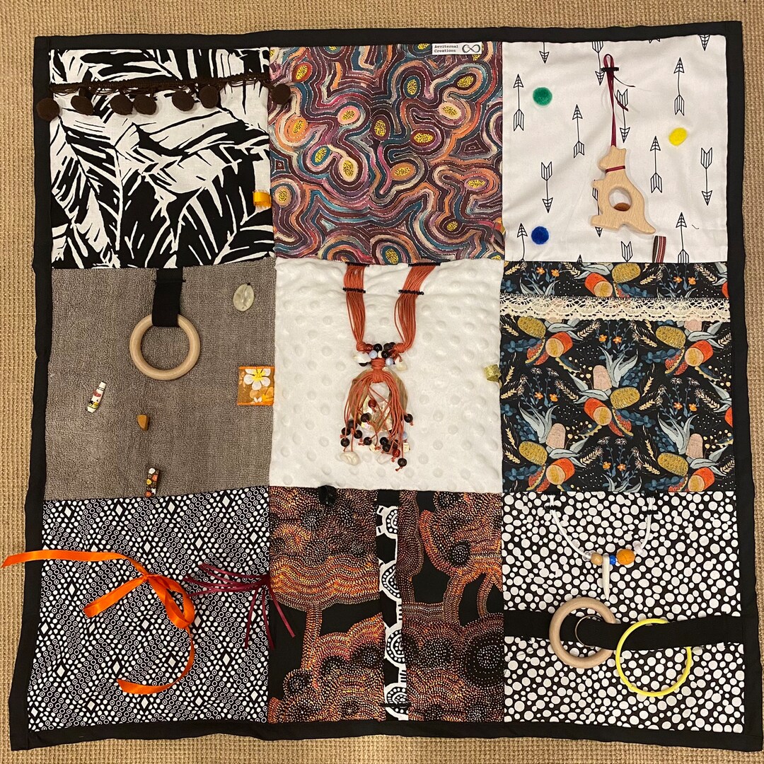 Sensory Blanket, Indigenous Inspired, Fiddle Tactile Therapy, Alzheimer ...