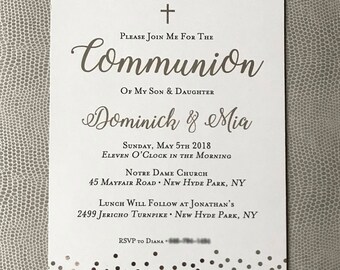 First communion invitations | Etsy