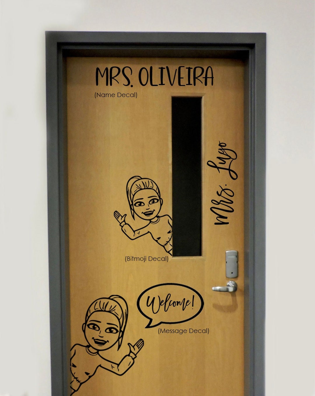 Bitmoji Decal Teacher Name Decal Bitmoji Classroom Decal Bitmoji Office ...