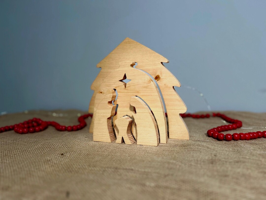 Simple Wood Nativity Scene - Etsy