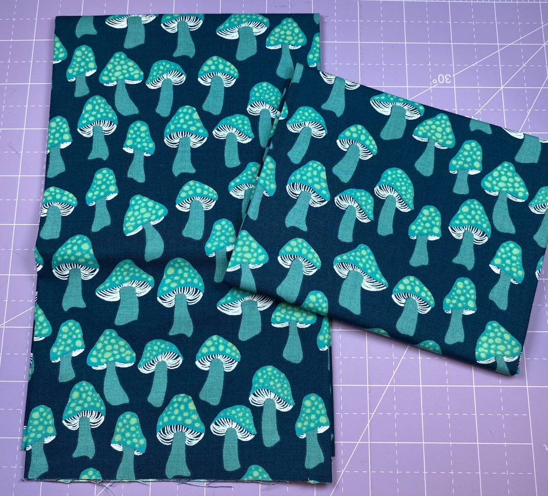2 Pc Mushrooms Green Firefly-sarah Watts-ruby Star Society Fabric ...