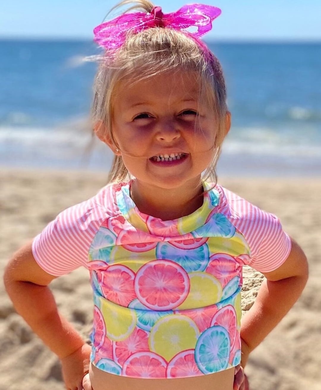 Jelly Beach Bows, Beach Bows, Jelly Hair Bows, Pool Hair Bows ...