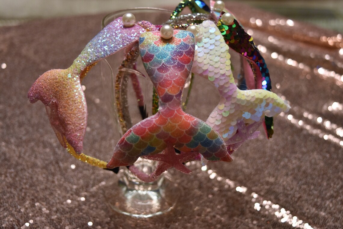 Mermaid Headband Mermaid Tail Headbandmermaid Birthday - Etsy