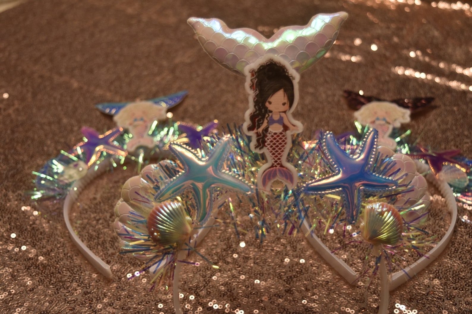 Mermaid Headband Mermaid Tail Headbandmermaid Birthday - Etsy