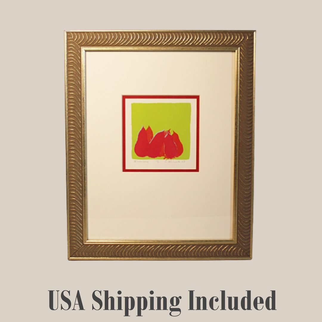 Vintage CANDACE PRIMACK Original Framed Print Oregon Artist - Etsy