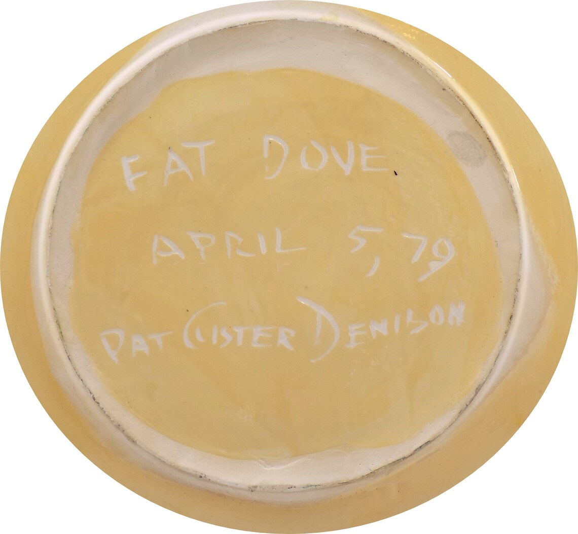 Vintage PAT CUSTER DENISON Art Pottery Plate Abstract | Etsy