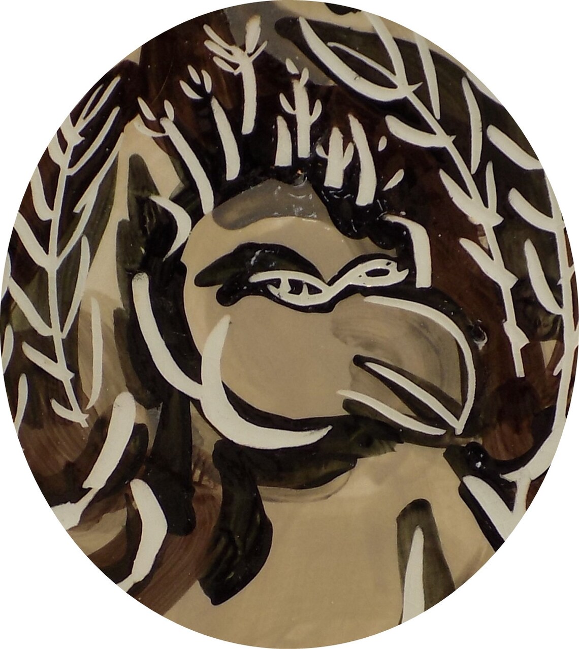 Vintage PAT CUSTER DENISON Art Pottery Plate Abstract | Etsy