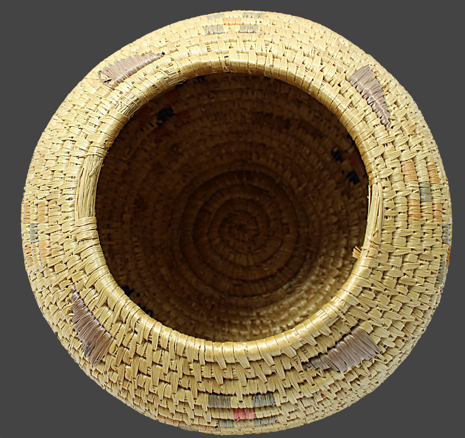 Vintage Native ALASKA YUP'IK Basket Hand Coiled by Agnes | Etsy