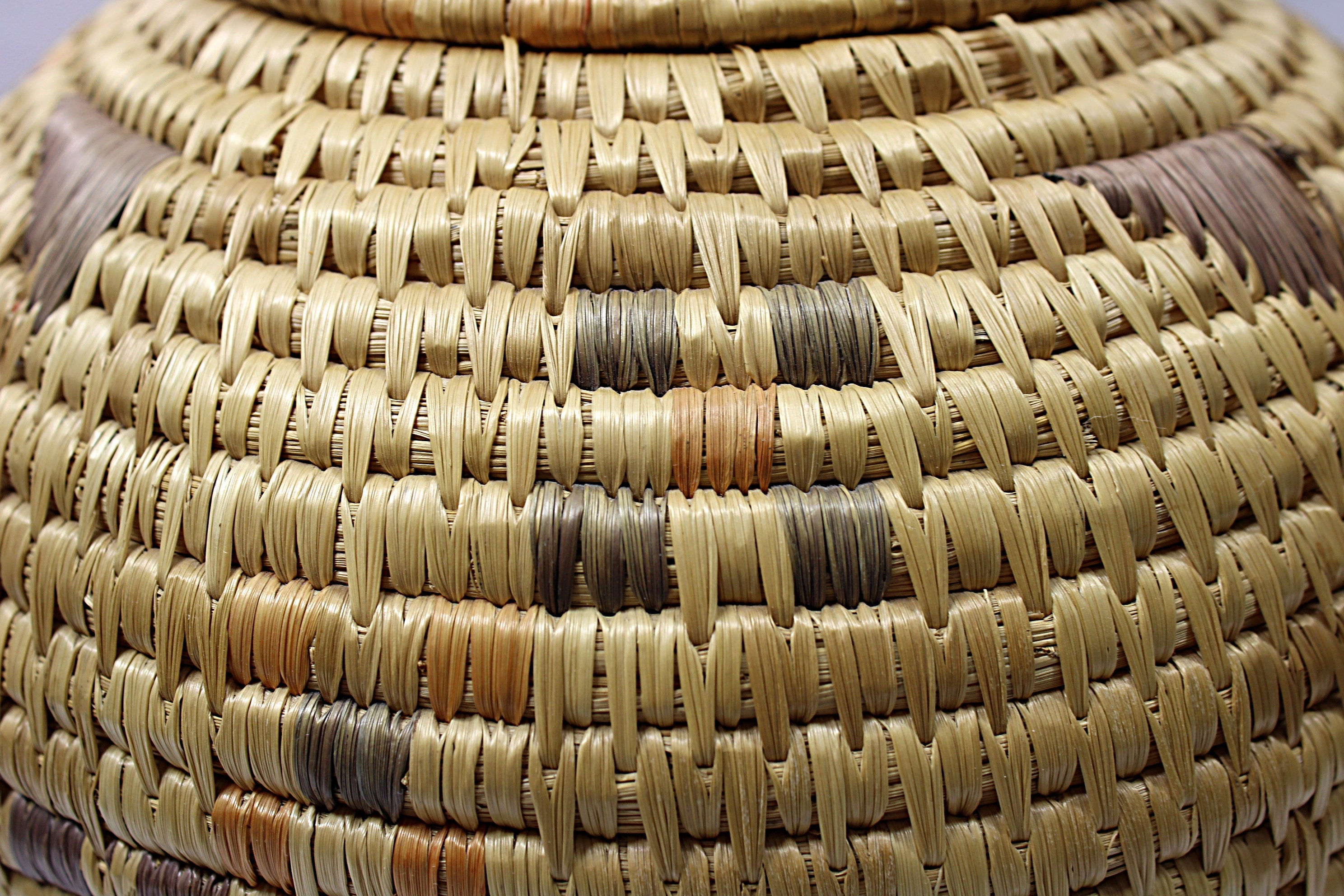 Vintage Native ALASKA YUP'IK Basket Hand Coiled by Agnes | Etsy