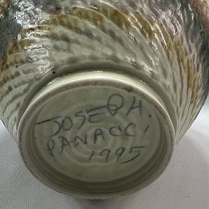 Vintage JOSEPH PANACCI Tall Studio Pottery Vase Canada 1995 - Etsy