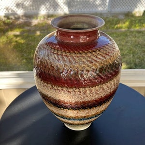 Vintage JOSEPH PANACCI Tall Studio Pottery Vase Canada 1995 - Etsy