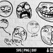 Troll Face Svg Png Dxf, Internet Memes Clipart, Printable Cut Files ...