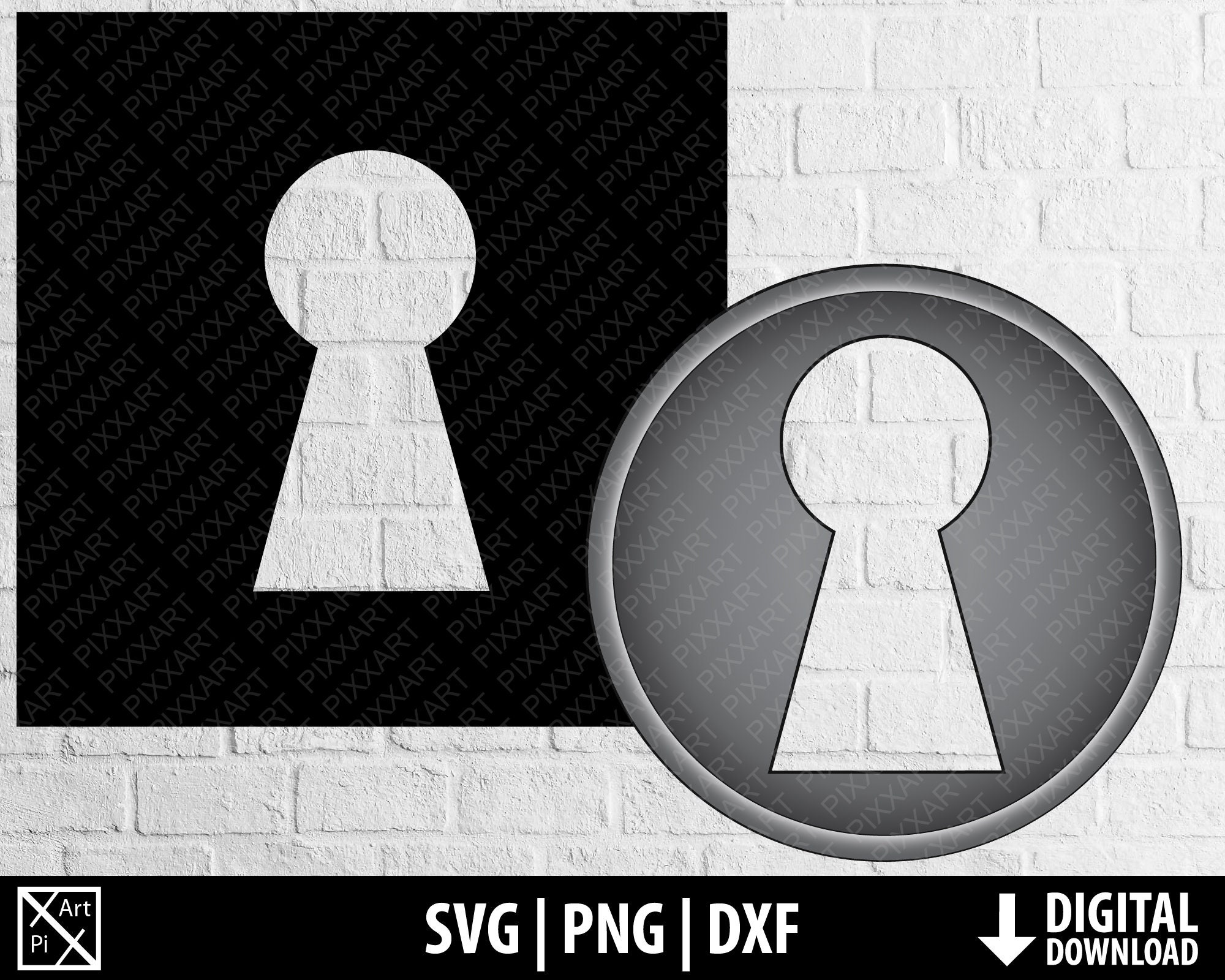 Keyhole Svg Keyholedxf Png Clipart Peep Hole Silhouette - Etsy UK