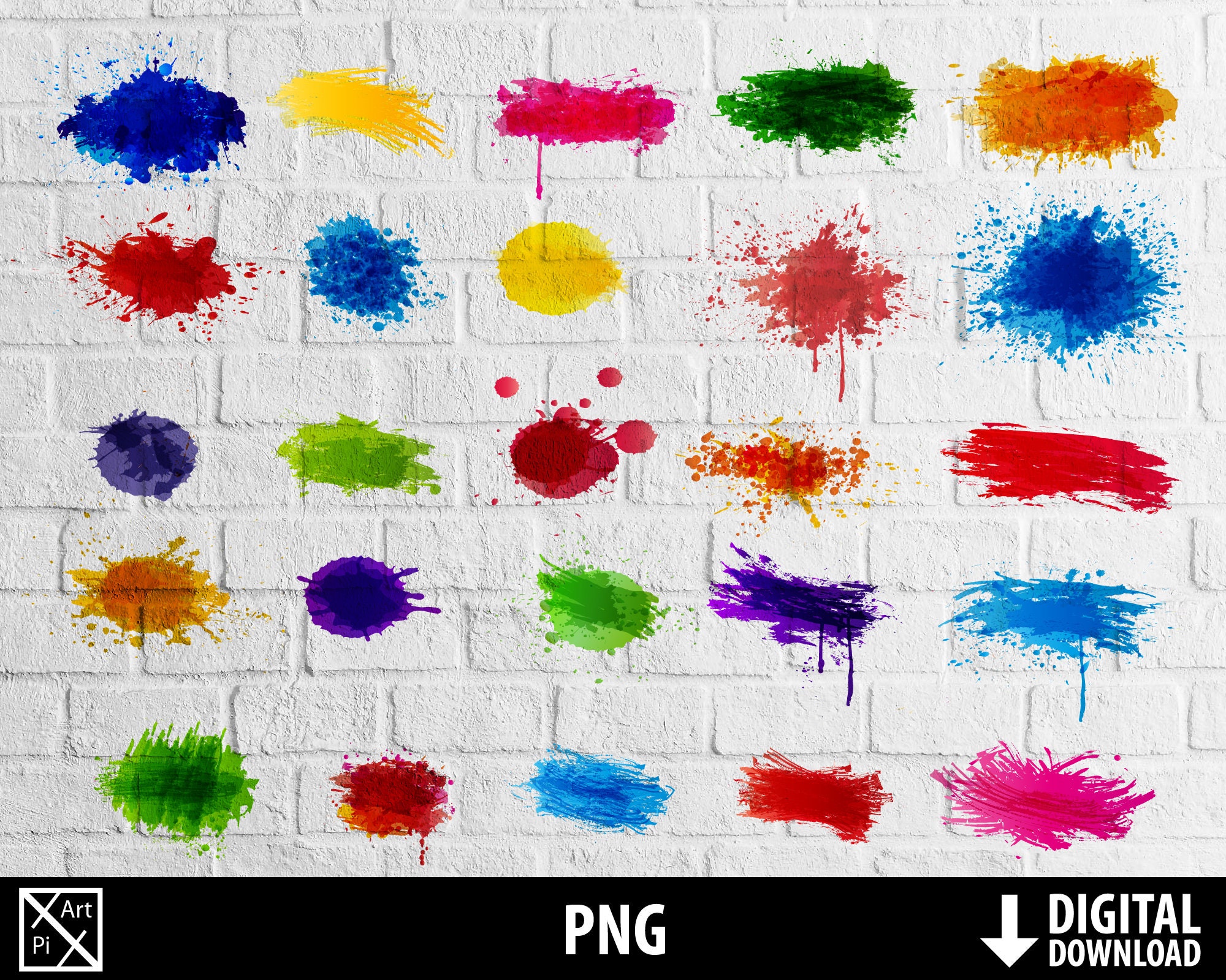 Percikan Cat Vector Clipart