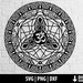 Aum Svg, Mandala Zentangle Dxf Png, Meditation Yoga Balance Ornament ...