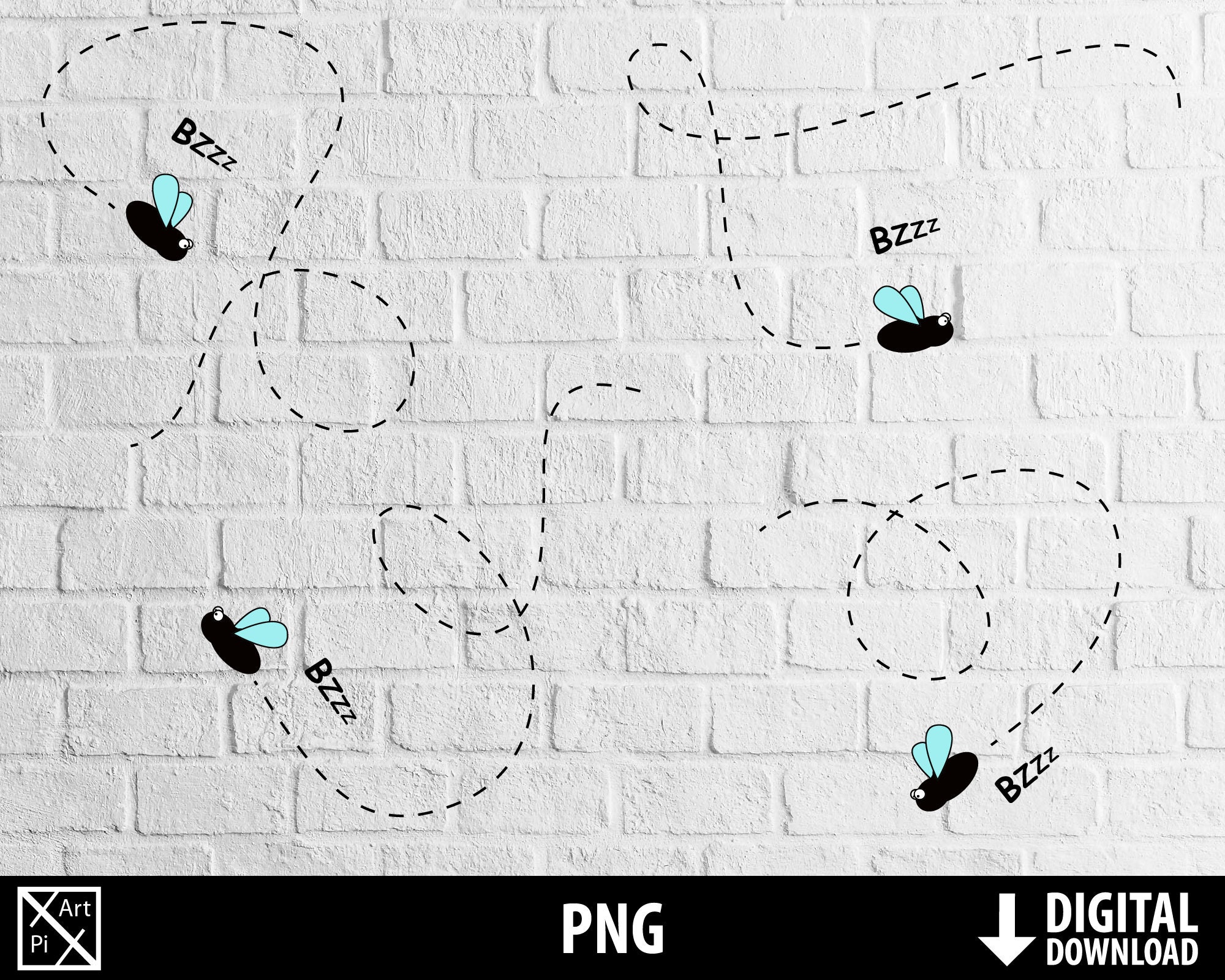 Cute flies png funny fly clipart fly cartoon printable | Etsy