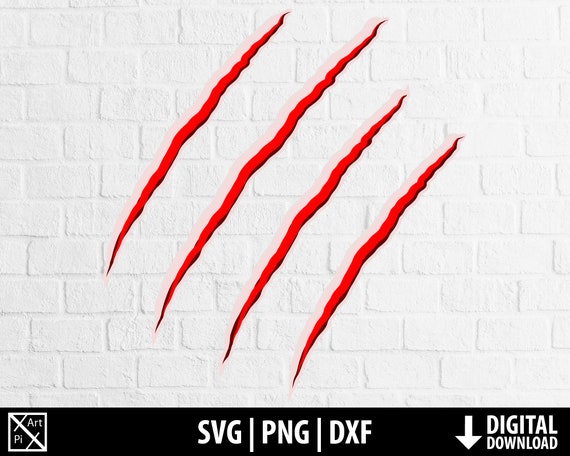 Scratch Svg Dxf Png Blood Horror Murder Clipart Bloody | Etsy Australia