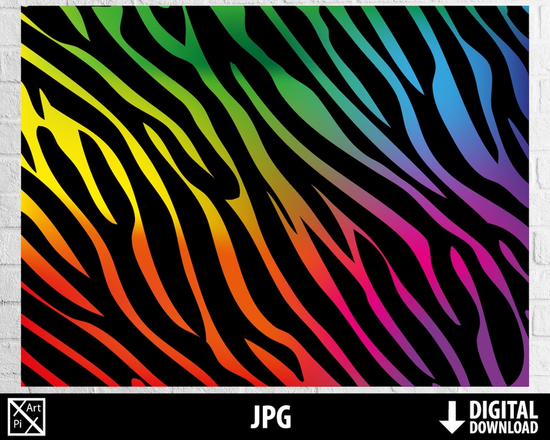 Rainbow Zebra Paper Jpg, Zebra Background, Abstract Colorful Background ...