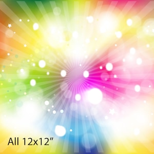 Sunburst Digital Paper, Sunray Printable Paper, Light Lens Flare ...