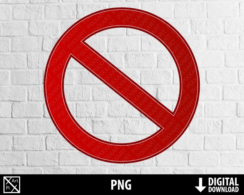 Segnale proibito png clipart proibito sublimazione divieto - Etsy Italia