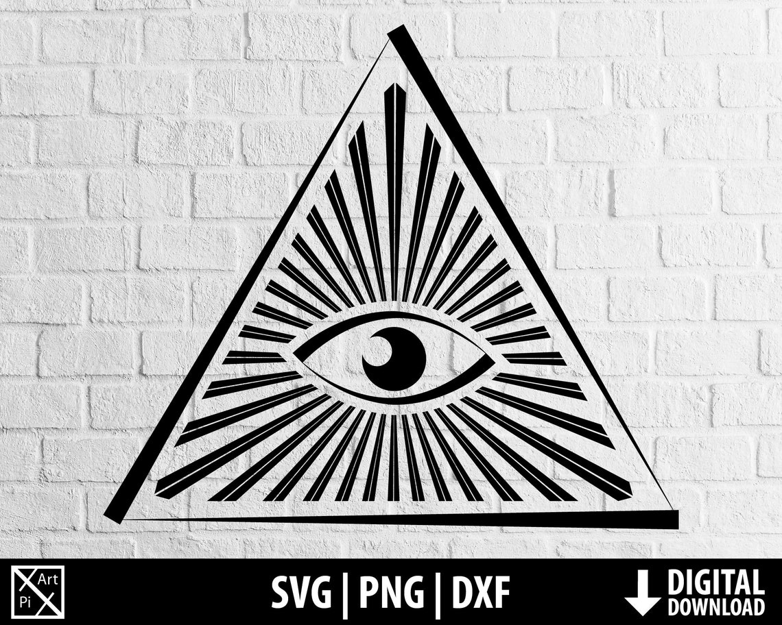 Illuminati svg png dxf freemasons freemasonry svg png | Etsy