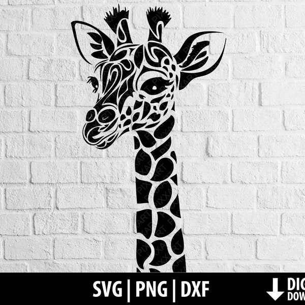 Giraffe Svg - Etsy