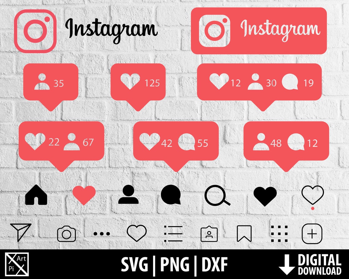 Instagram Svg Instagram Dxf Png Instagram Clipart Social - Etsy Australia