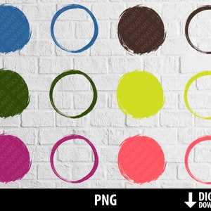 Circle Frames Clipart, Doodle Png Hand Drawn Scribble Grunge Round Png ...