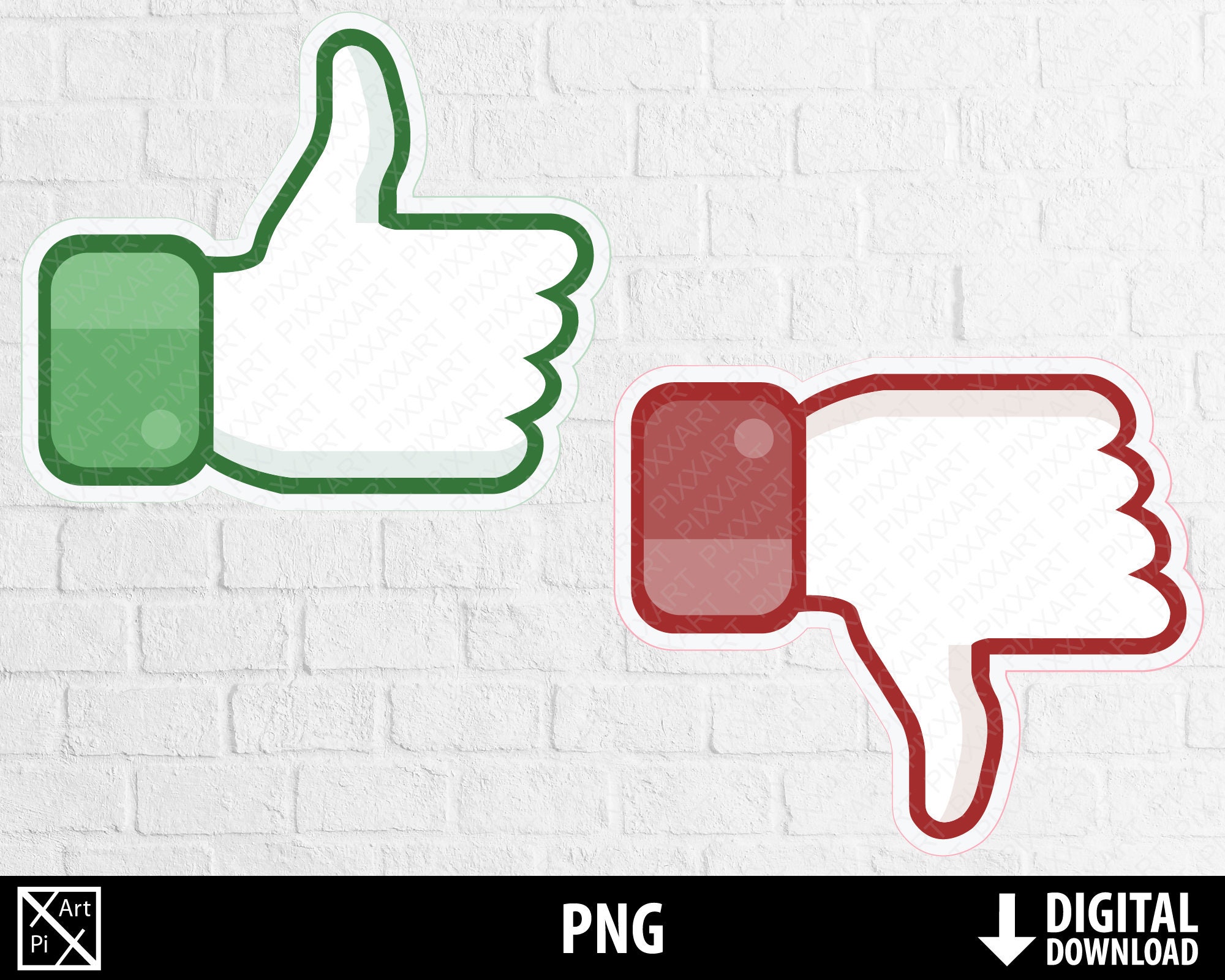 Thumbs Up Down Clip Art