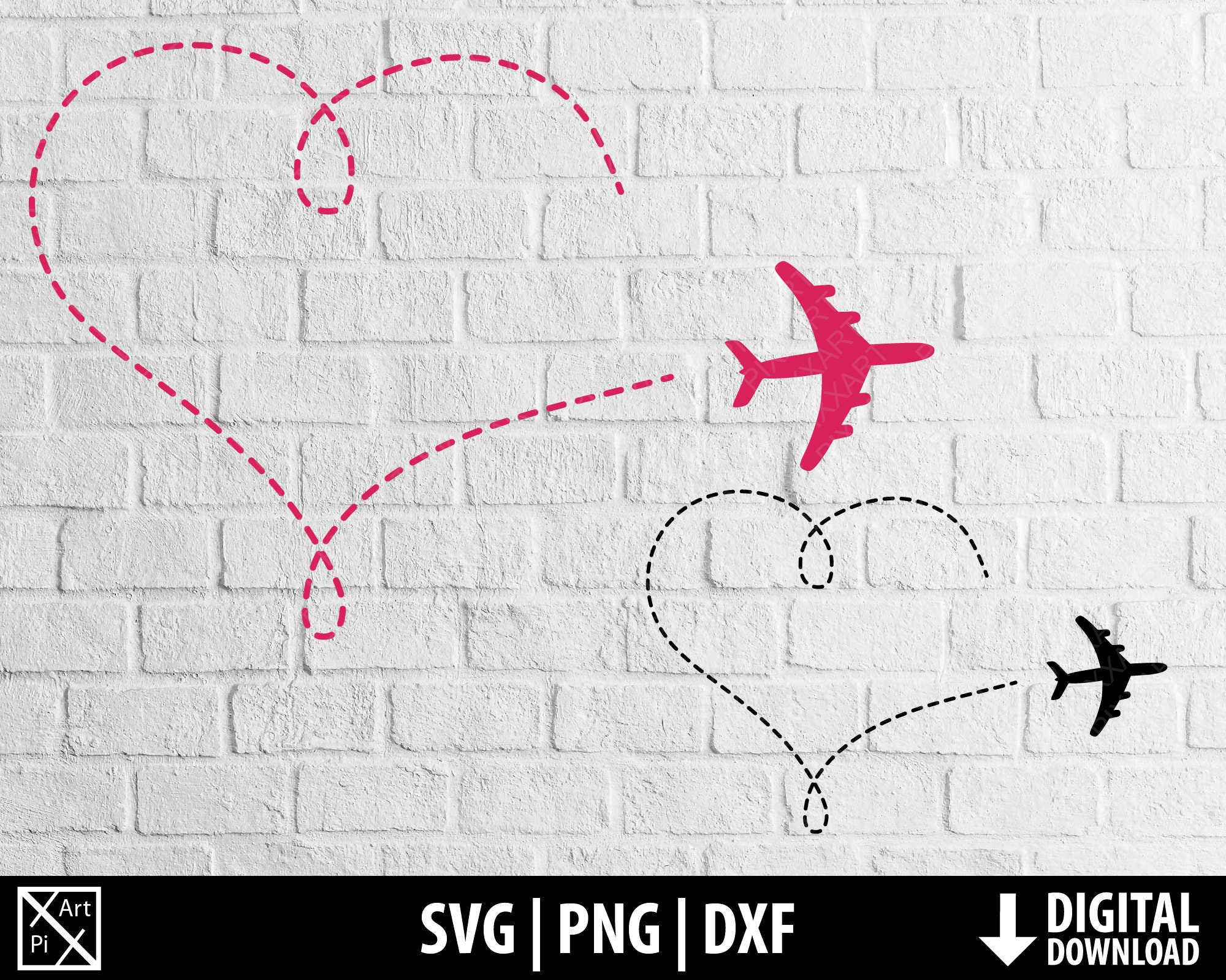 Love svg dxf png heart flight plane clipart romantic wedding invitation ...