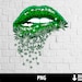 Cannabis Lips Png, Glitter Lips Clipart, Dripping Lip Bite Png, Weed ...