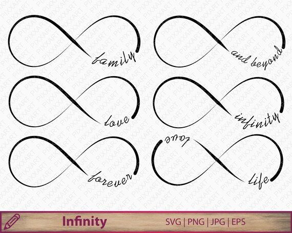 Infinity svg love family infinity png jpg imprimable | Etsy