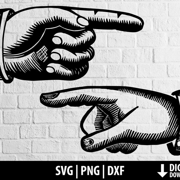 Pointing Hand - Etsy