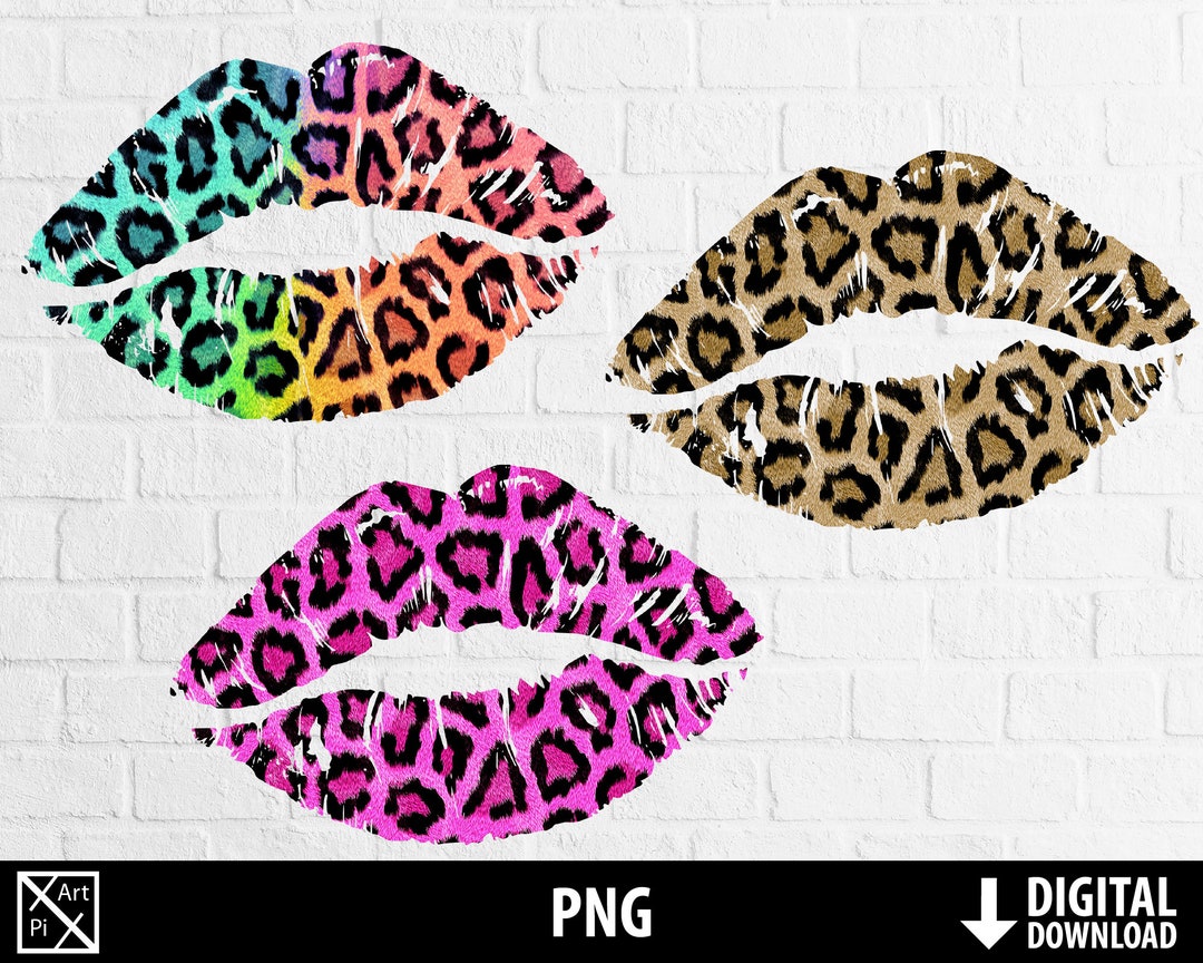 Leopard Kiss Png, Leopard Lips Png Clipart, Cheetah Wildlife Safari ...