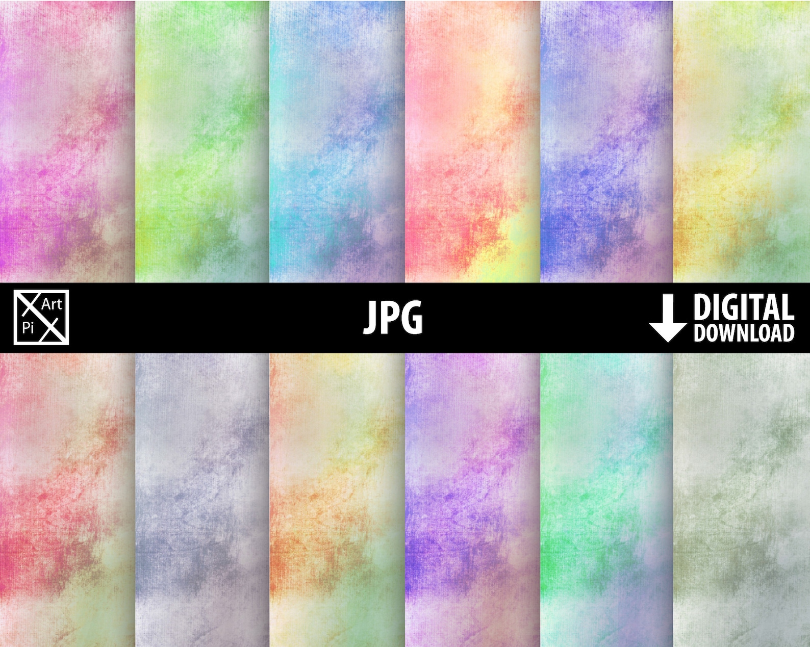 Grunge watercolor printable digital paper canvas water color | Etsy