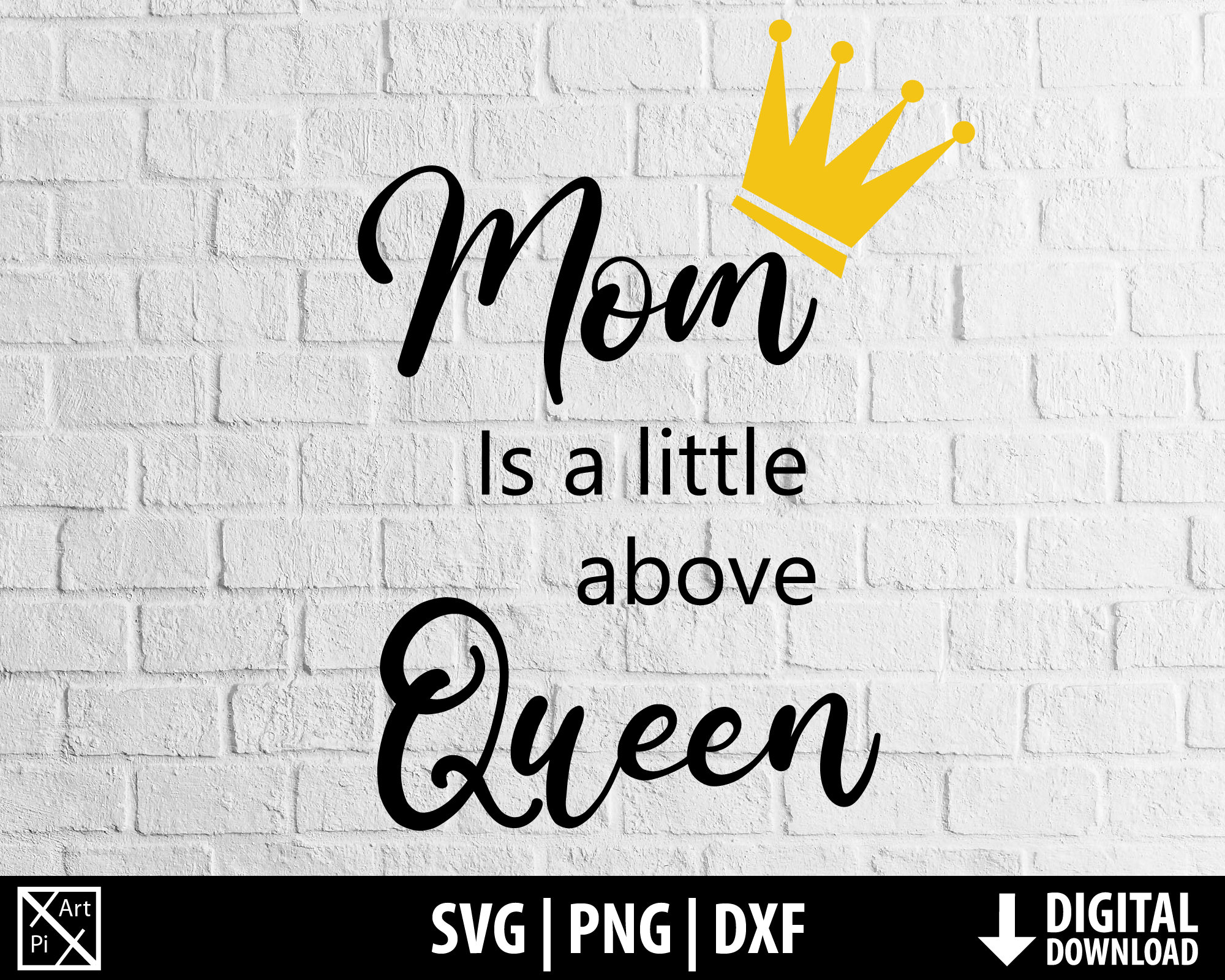 Mom queen svg dxf png momlife crown tshirt clipart crowned | Etsy