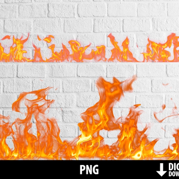 Realistic Flames Png - Etsy