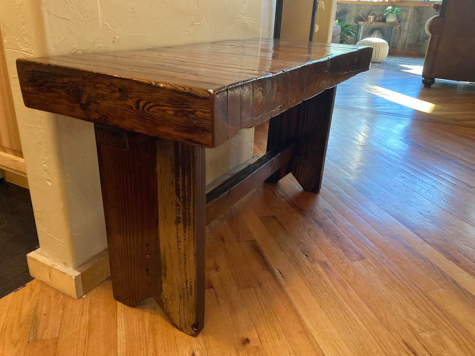 Rustic Reclaimed Wood Bench - Etsy