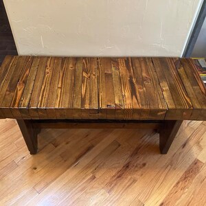 Rustic Reclaimed Wood Bench - Etsy