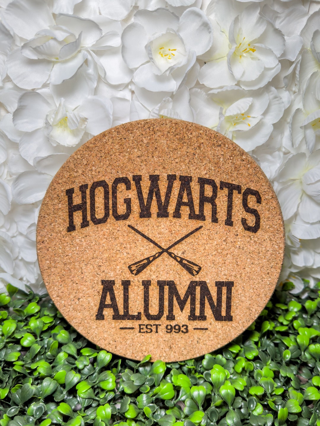 Hogwarts Engraved Trivet, Gift for Muggles, Engraved Cork Hotplate - Etsy