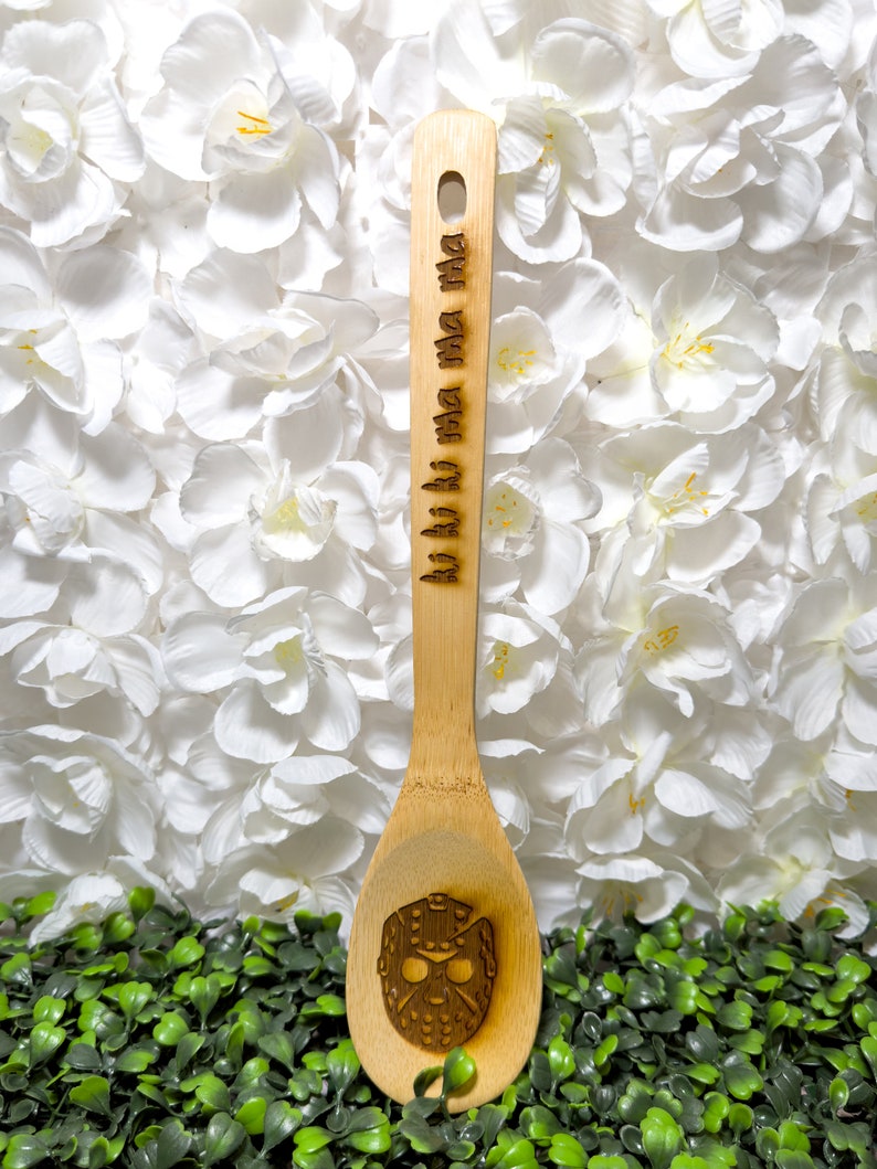 Horror Engraved Wooden Spoon Set, Gift for Horror Fans, Engraved Wooden ...