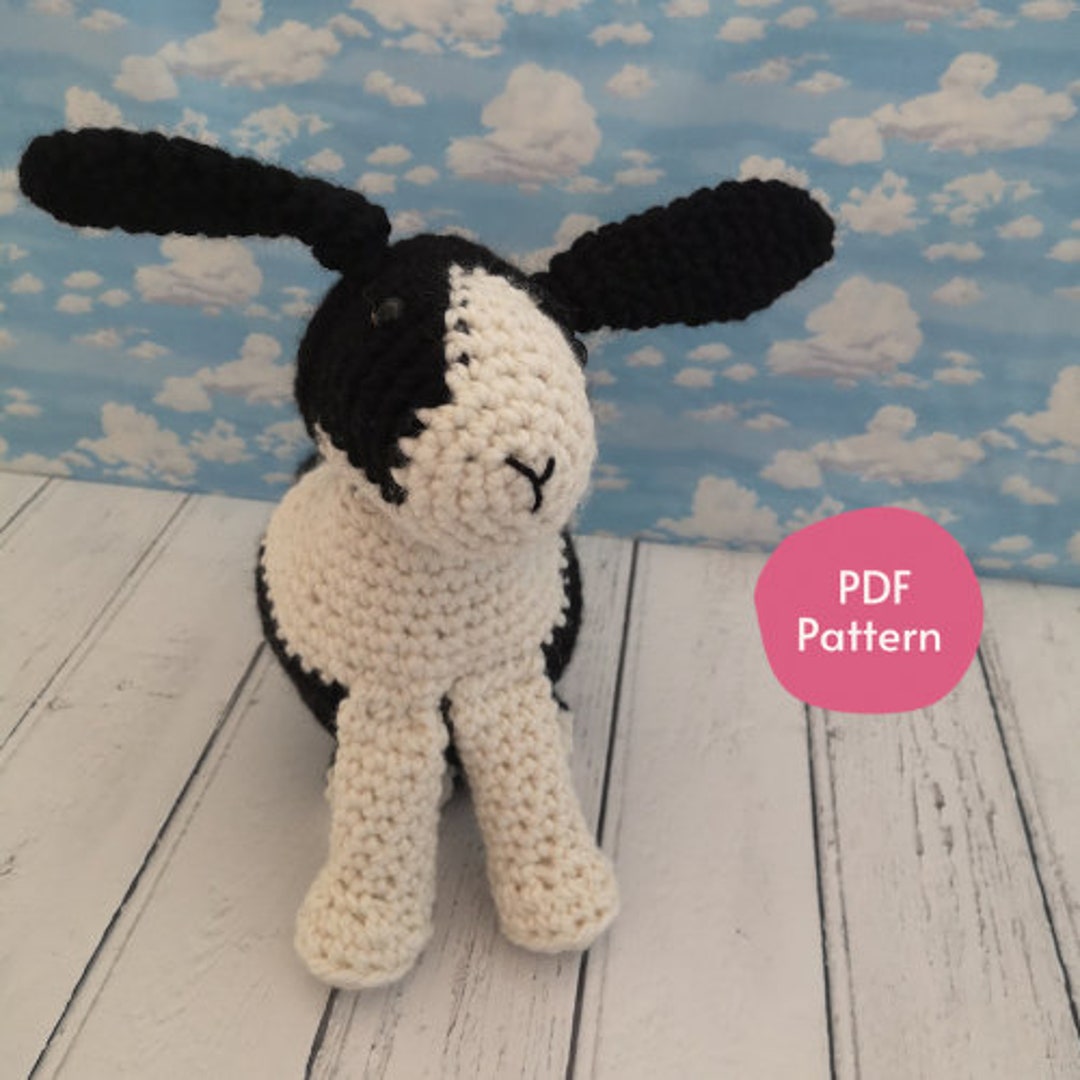 Dutch Rabbit Crochet Pattern, Dutch Bunny Toy, Dutch Bunny Crochet ...