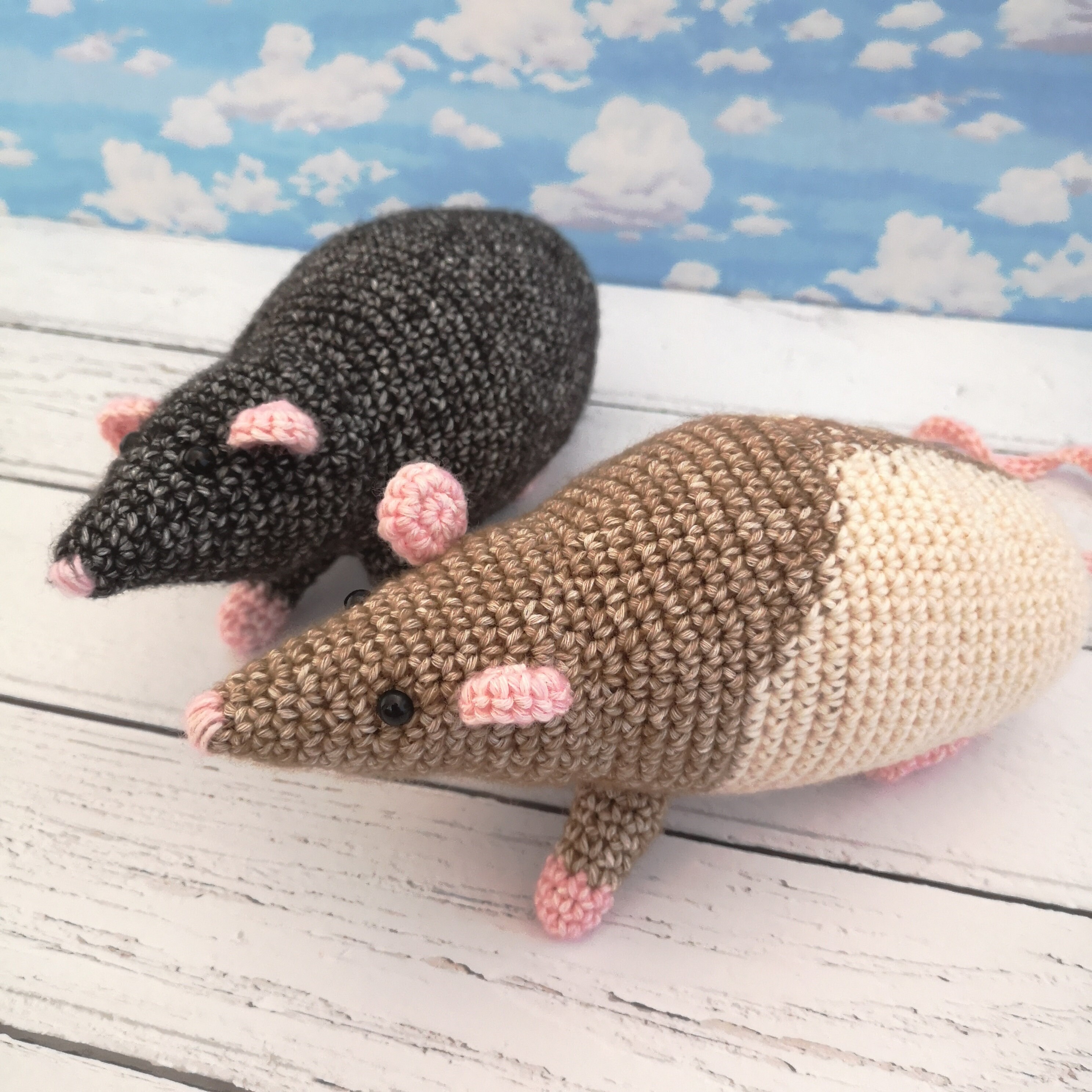 Fancy Rats Crochet Pattern - PATTERN ONLY. Amigurumi Rats Pattern, Rat ...