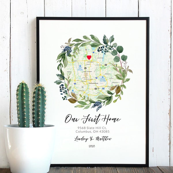 Personalized Map Art - Etsy