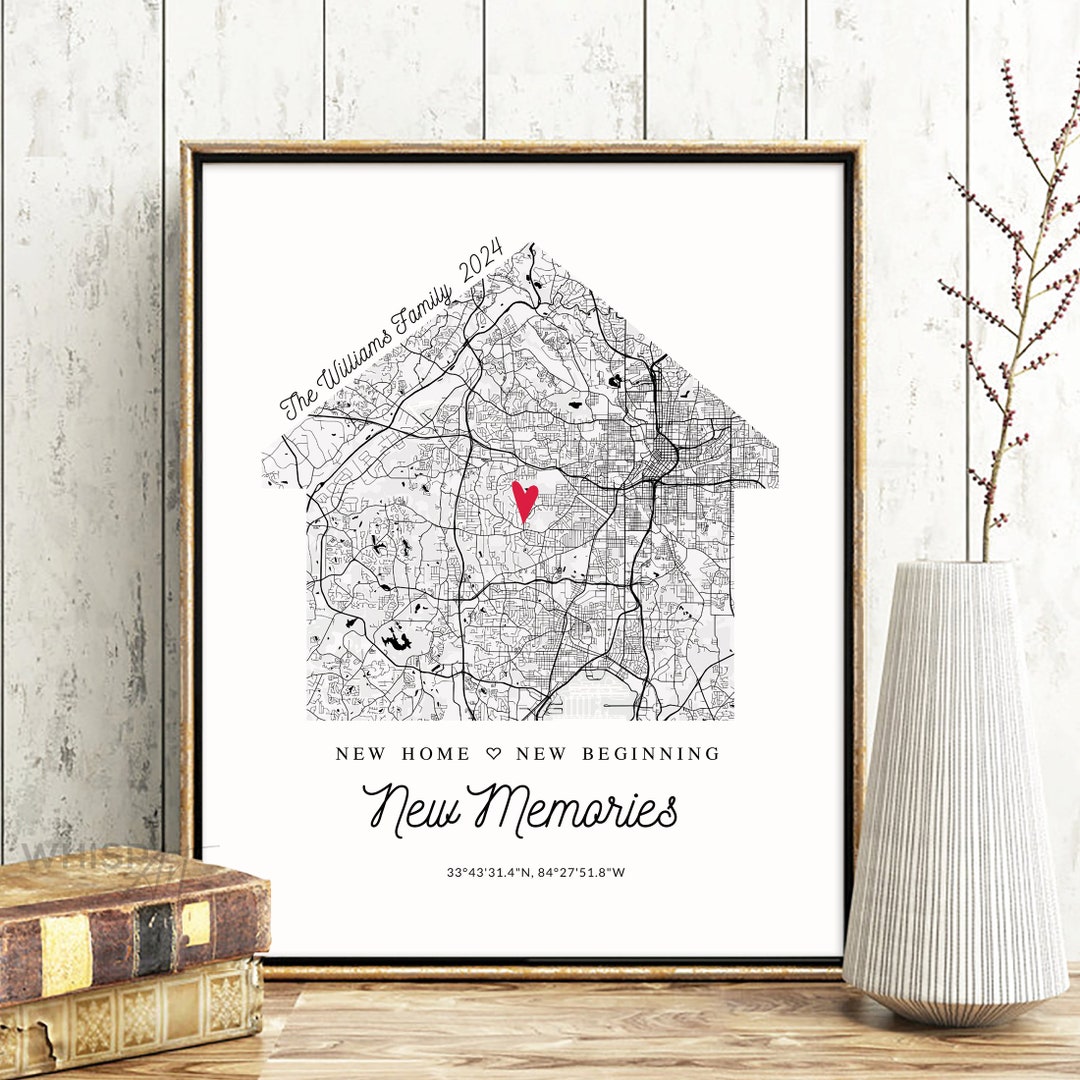 New Home New Beginning New Memories Sign Moving Away - Etsy