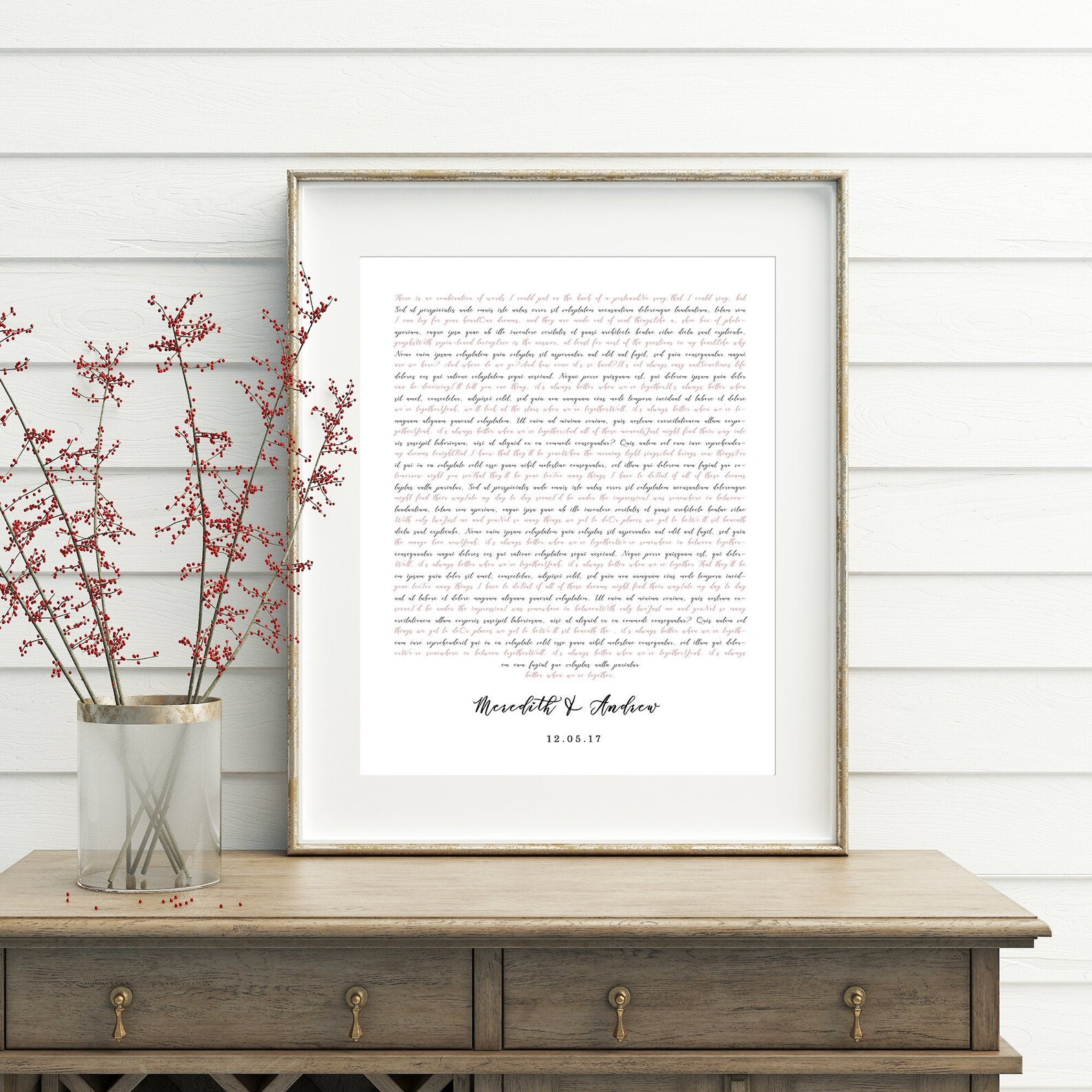 Vows Print Vows Framed Vows Keepsake Wedding Anniversary - Etsy