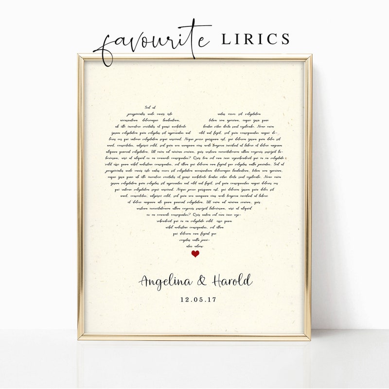 Song Lyric Art - Etsy