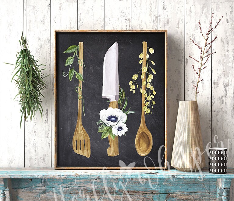 Printable Kitchen Chalkboard sign Kitchen wall art Kitchen | Etsy