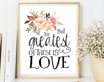 Encouraging Bible Verse Quote Print Printable Christian Wall | Etsy