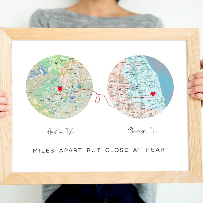 Custom Moving Away Map - Etsy